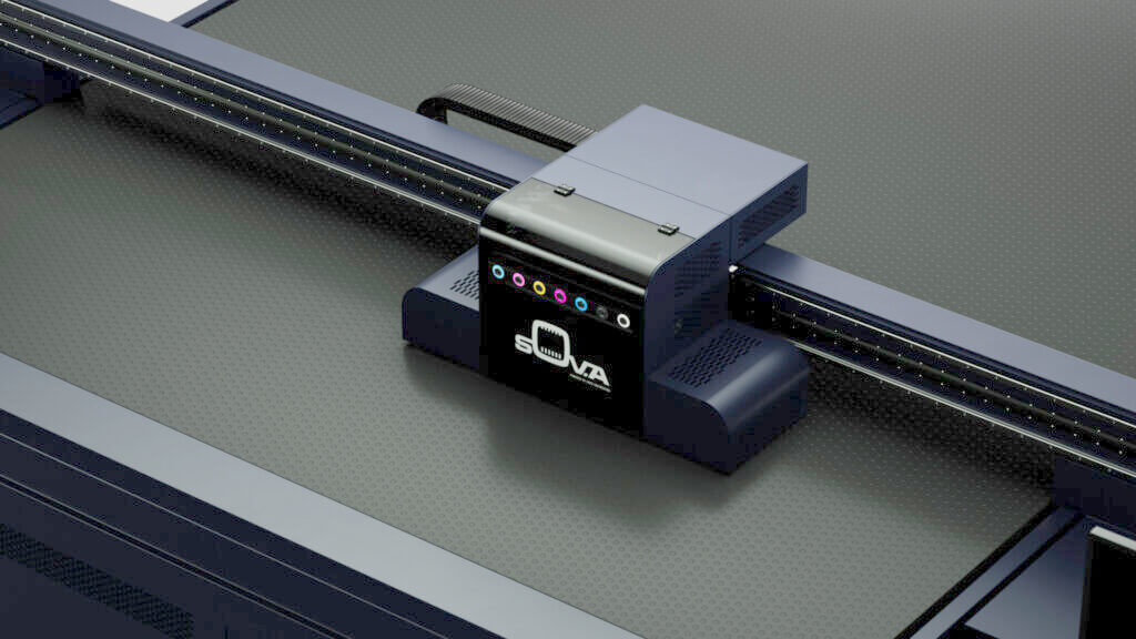The SOVA Glyph X UV-LED Flatbed Printer — CMYK Engineering