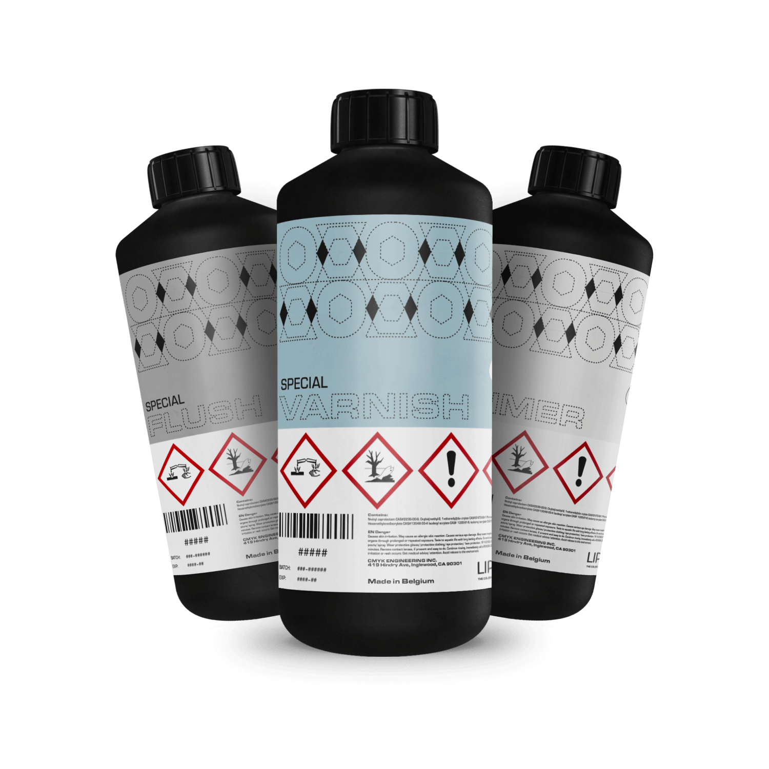 LIPLA UV-Curable Inks: Varnish, Primer, Flush